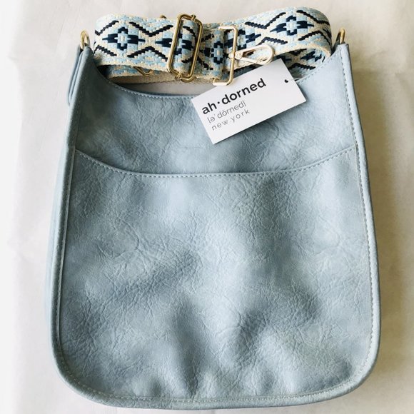 Ahdorned | Bags | Ahdorned Messenger Crossbody Lightblue Bag Guitar ...